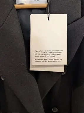 Babaton | Jackets & Coats | Babaton Black Doublebreasted Long Trench ...